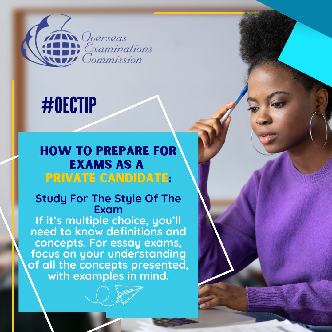 Exam Tips | Overseas Examinations Commission